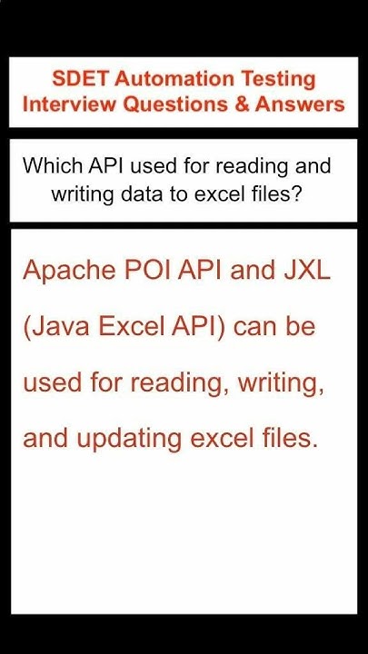 Selenium Java Apache Poi Api To Read And Write Data Into Excel File