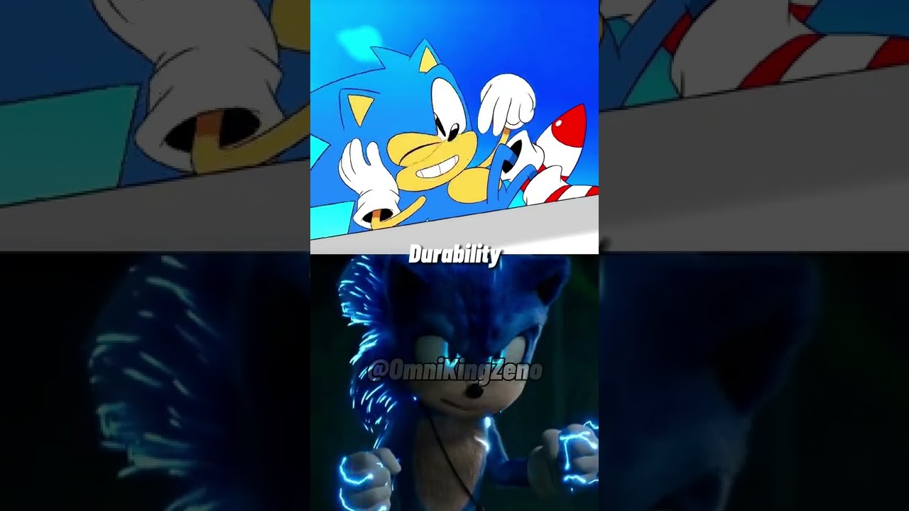 Classic Sonic vs Movie Sonic - YouTube