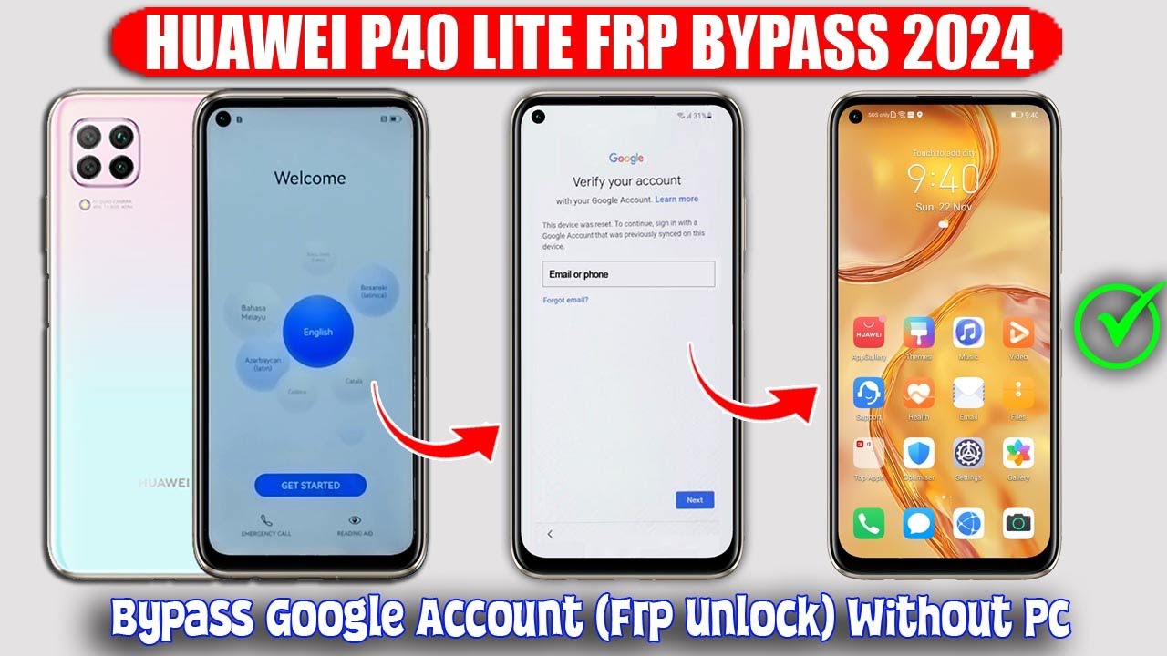 How To Frp Bypass Setup Huwaei P40 Lite Huwaei P40 Lite Frp Bypass 2024 - YouTube