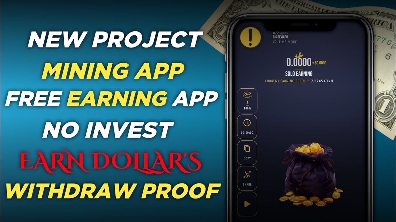 Dollar earning mining app || new mining app || without investment ...