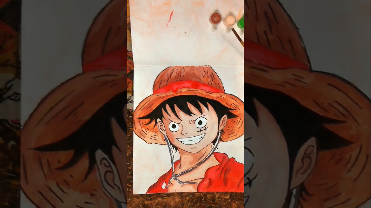 drawing of luffy. #art #shorts - YouTube