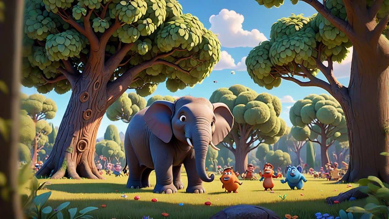 The Elephant’s Big Surprise 🐘🎁 | Fun Kids Story Song | Animals ...