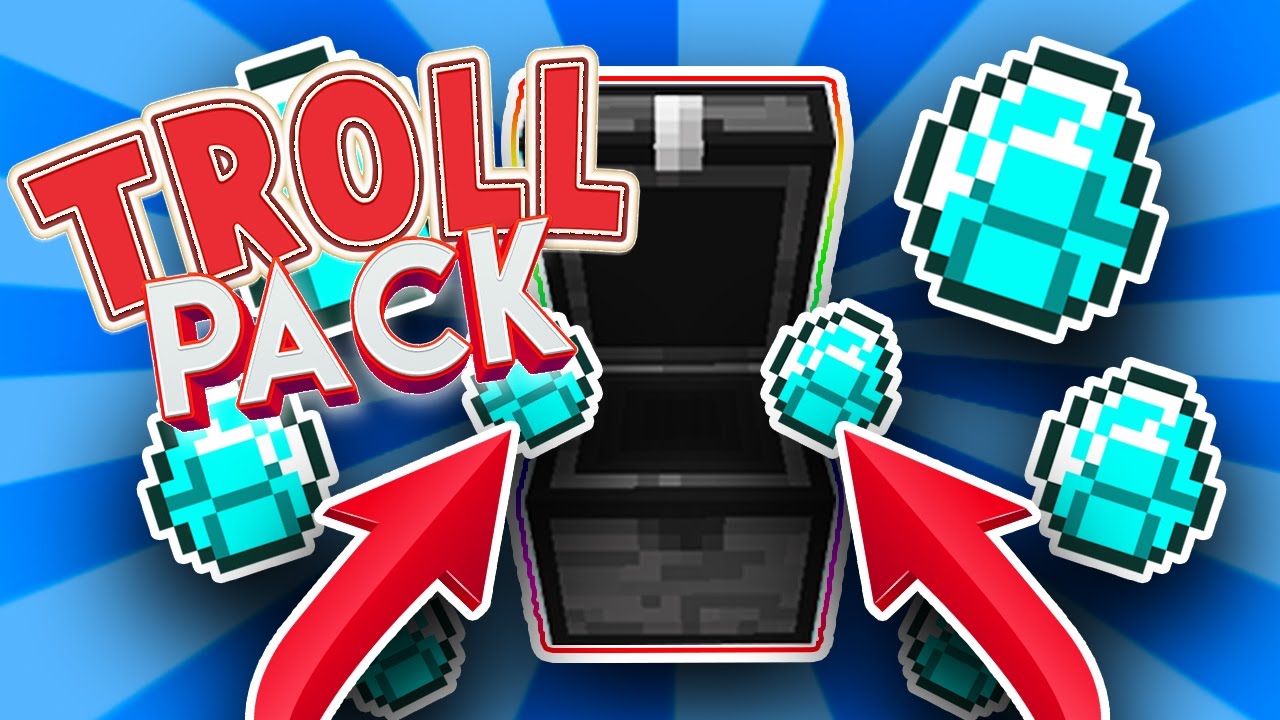 "INFINITE DIAMONDS!"| Minecraft TROLL PACK #1 w/LandonMC - YouTube