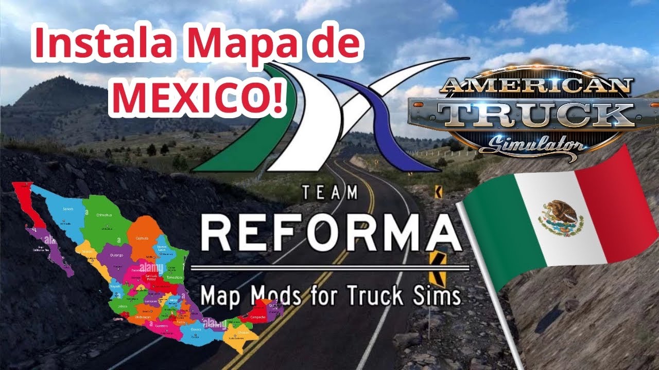 Como instalar el mapa de mexico reforma - YouTube