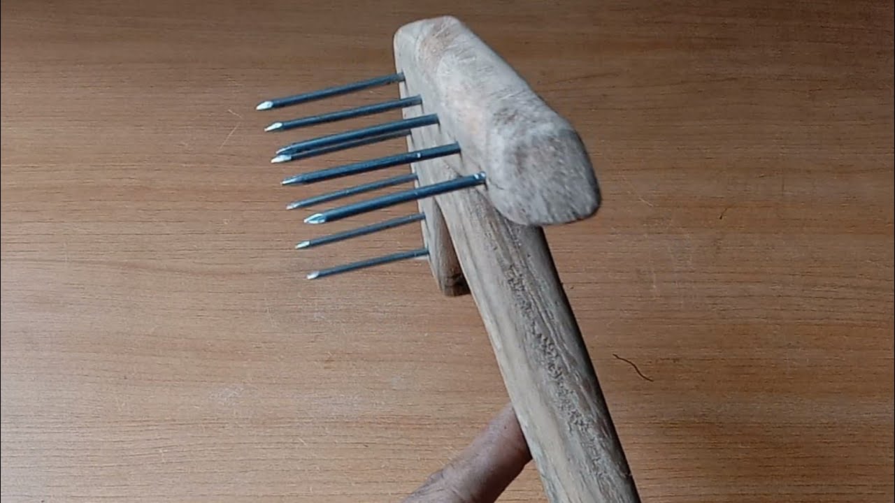 How To Make Rake 🤔 Using A Wood🪵& Wire Nails ? DIY ଘରେ ତିଆରି କରନ୍ତୁ ...