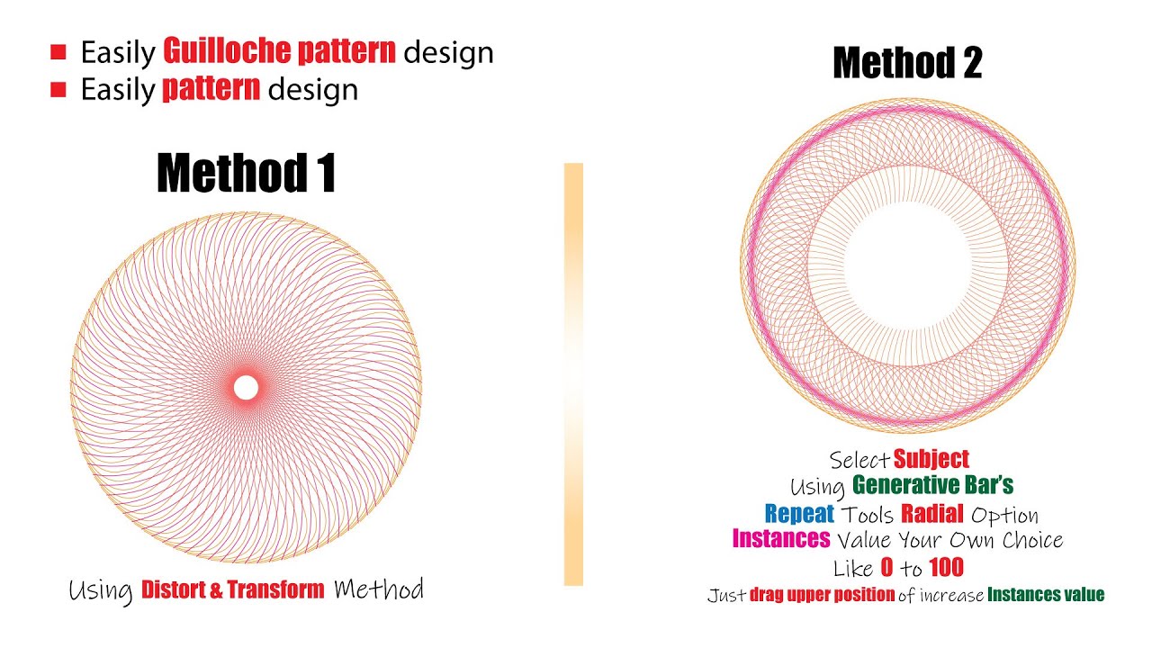Easily Create a Guilloche Pattern | Generative AI Bar | Adobe ...