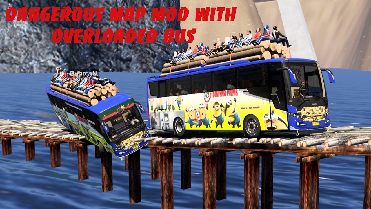 Dangerous Map Mod With Overload Bus Ets2 - YouTube