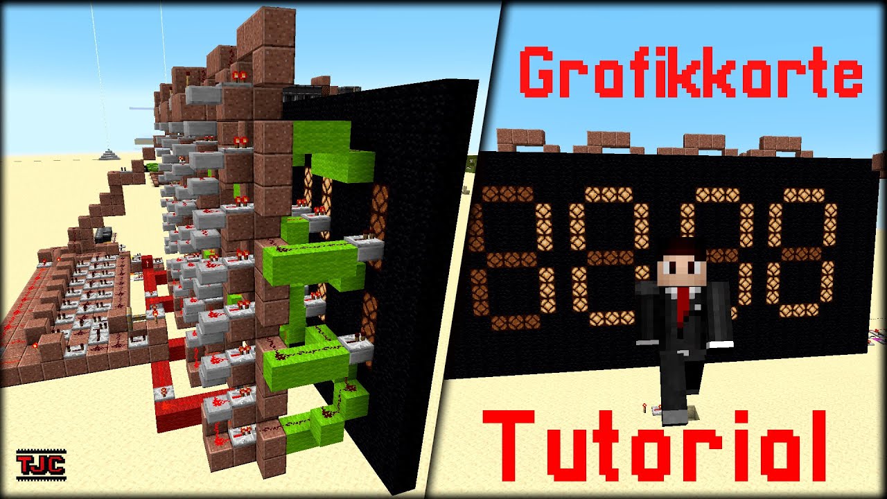 GRAFIKKARTE in MINECRAFT - Redstone Tutorial | FÜR DISPLAYS und CO. - YouTube