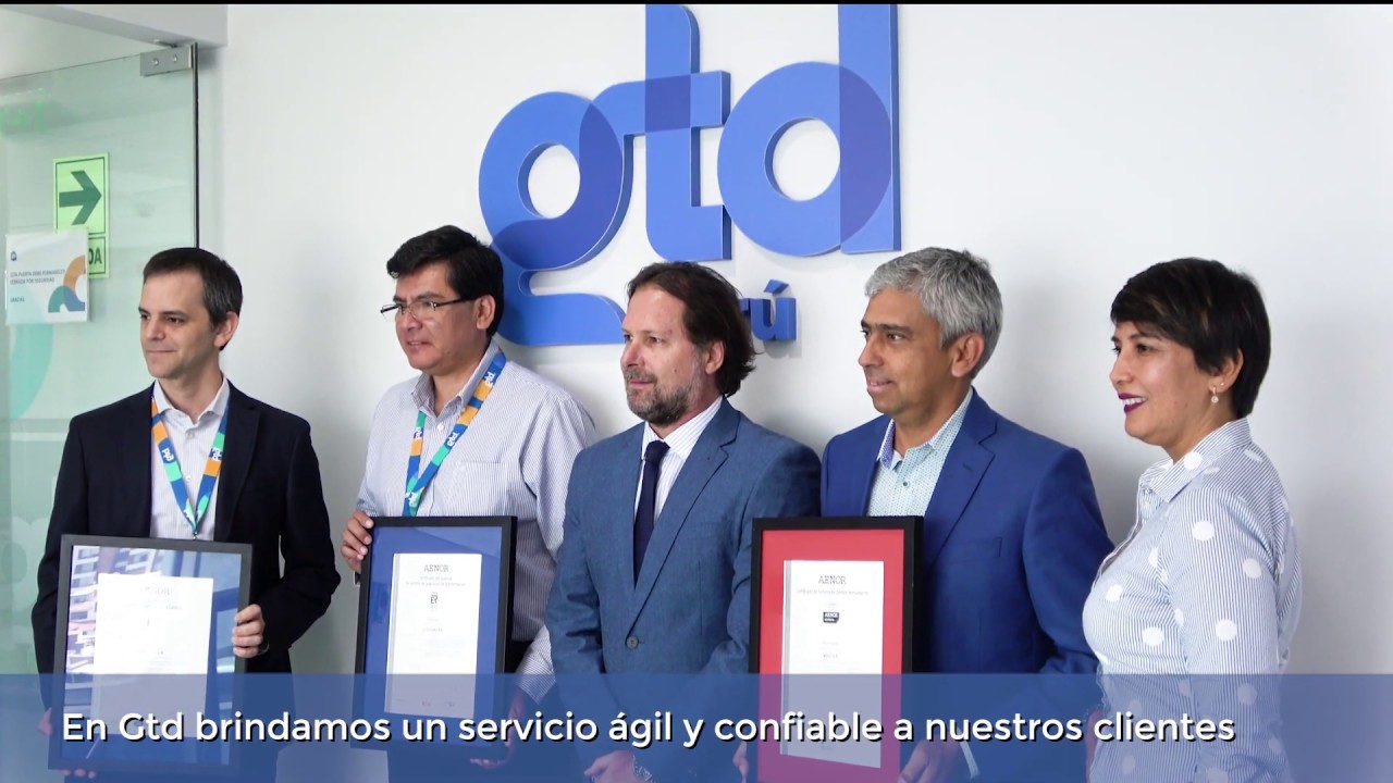 Entrega a Gtd Perú de certificaciones ISO por AENOR - YouTube