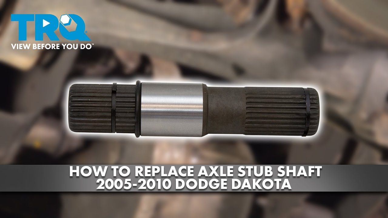 How to Replace Driver Side Axle Stub Shaft 2005-2010 Dodge Dakota - YouTube