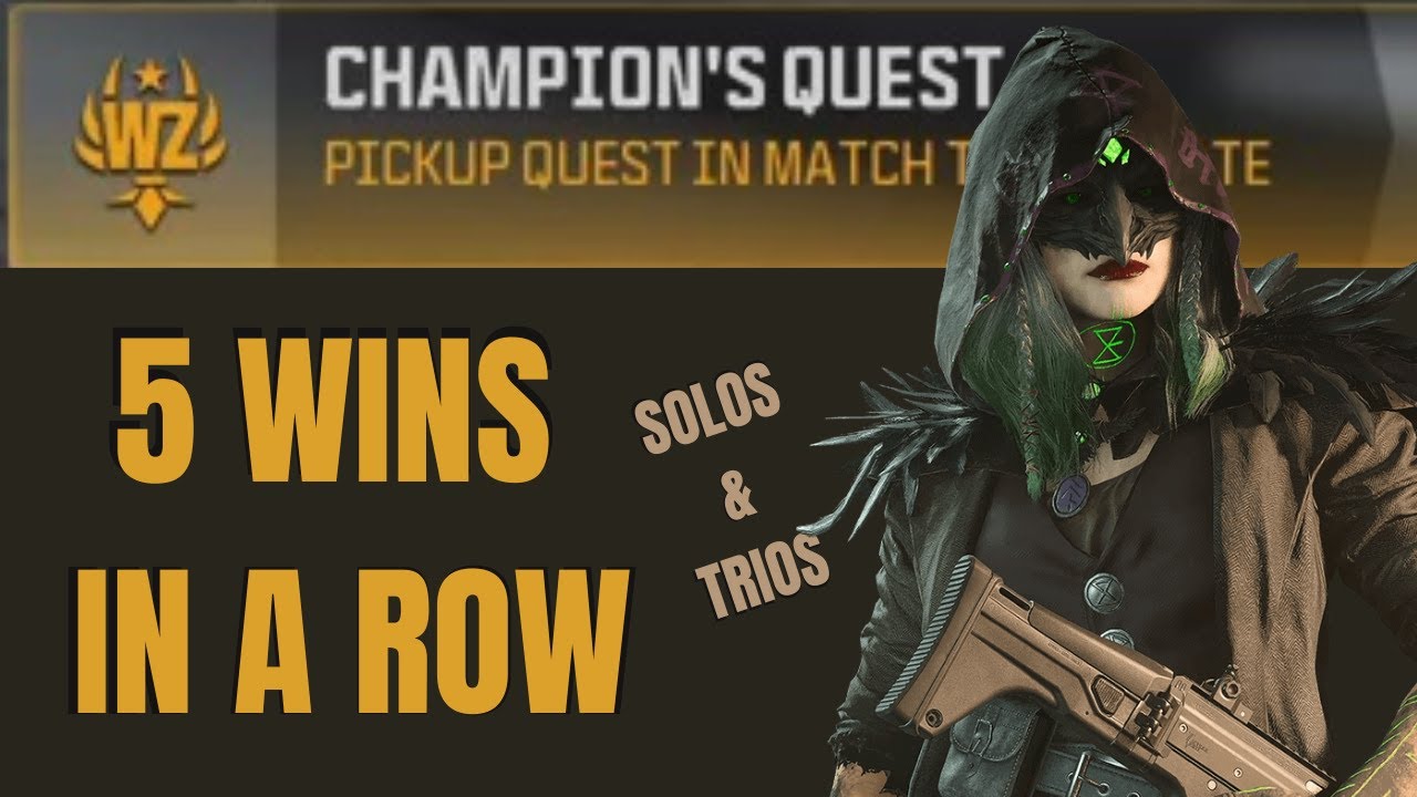 5 WARZONE WINS IN A ROW - YouTube