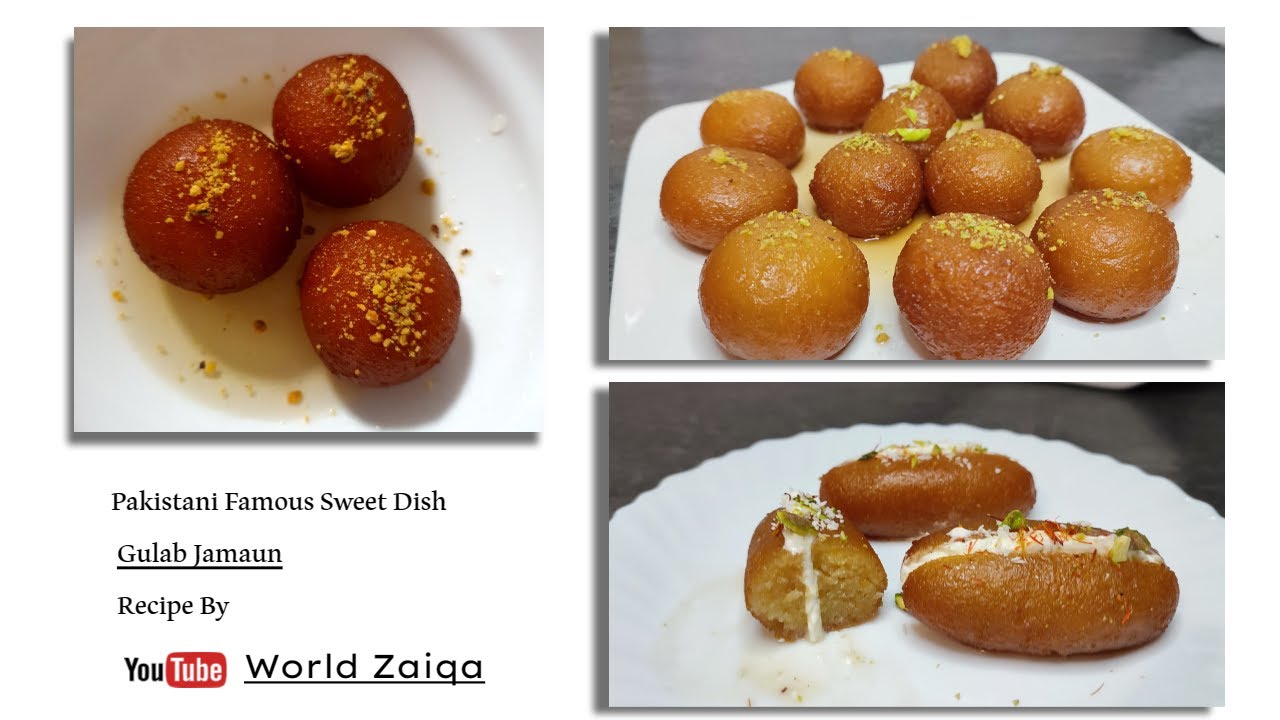 Pakistani Famous Sweet Dish Gulab Jamaun - Plat Sucre célèbre Pakistani ...