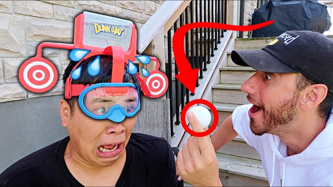 EXTREME DUNK TANK CHALLENGE!!! (FIRST TO SMASH THE TARGET WINS) - YouTube