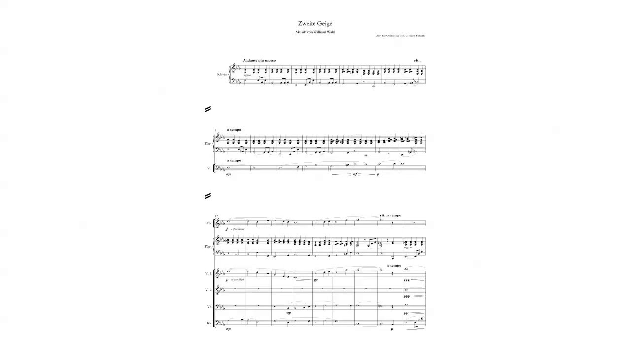 Zweite Geige - Orchesterversion, instrumental - YouTube