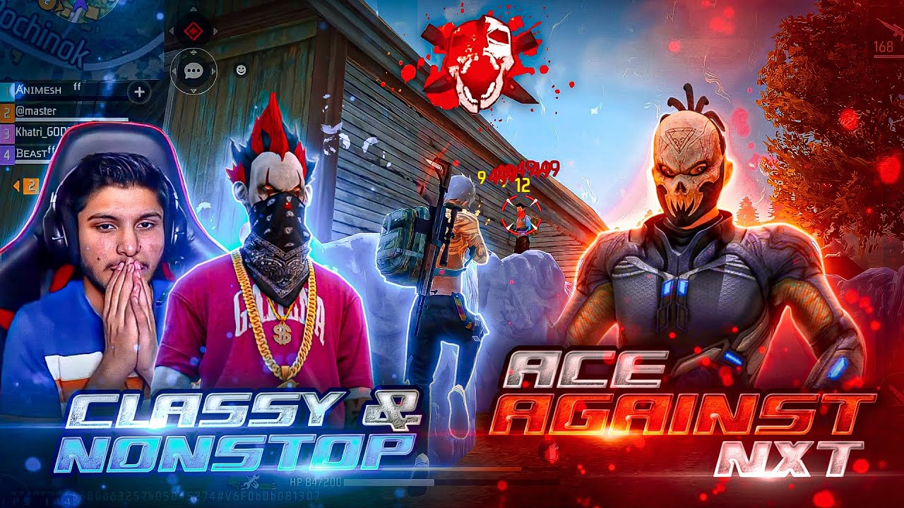 1 VS 4 Against 🥵 NXT @classyfreefire Squad ON Nonstop Gaming LIVE ...