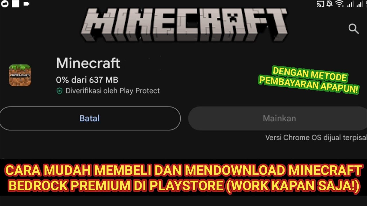Gampang! Cara Mendapatkan Minecraft PREMIUM di PlayStore dengan Mudah ...