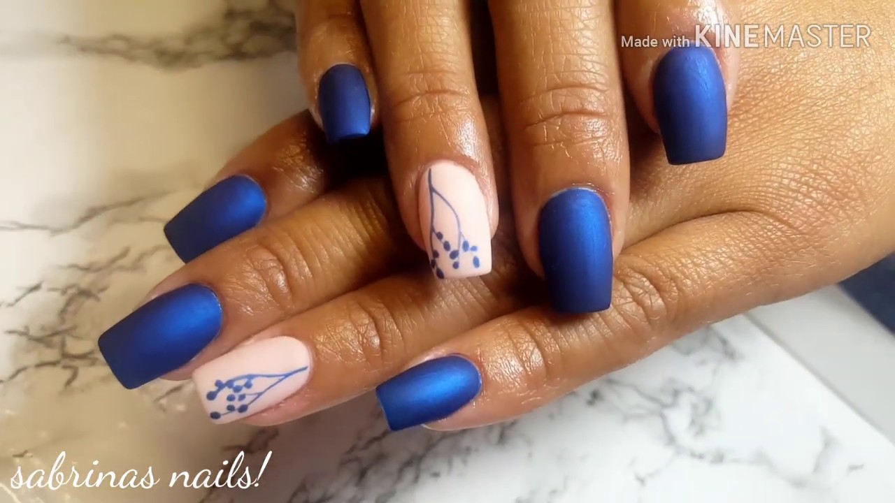 Uñas acrilicas a una perla/ diseño facil. - YouTube