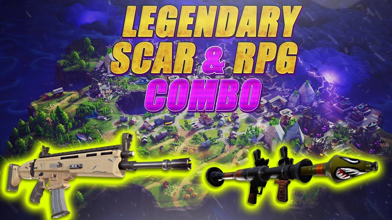 Fortnite Battle Royale - THE LEGENDARY SCAR & RPG COMBO - YouTube