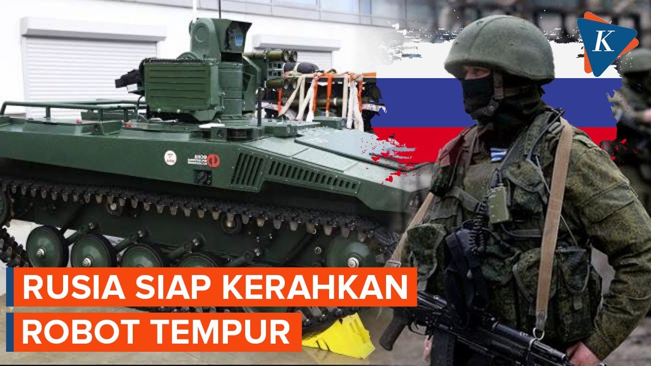 Rusia Kerahkan Robot Tempur untuk Melawan Tank Ukraina - YouTube