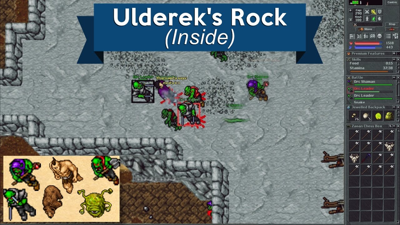 Tibia - 1 hora em Orc Fortress *inside (s/ Warlords)* [Knight] - YouTube