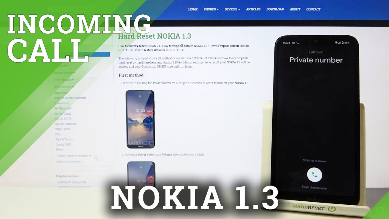 NOKIA 1.3 Incoming Call & Call Options Presentation - YouTube