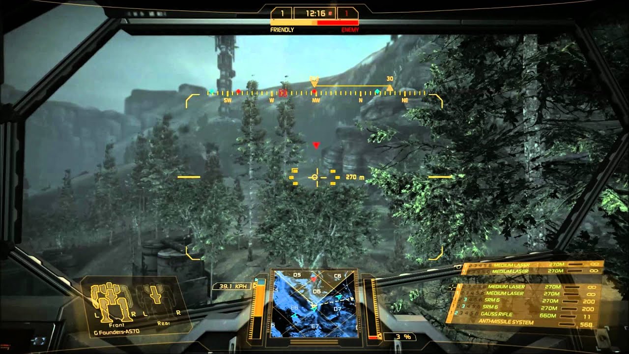 Mechwarrior Online - ATLAS G Founders-AS7D On Forest Colony Assault ...