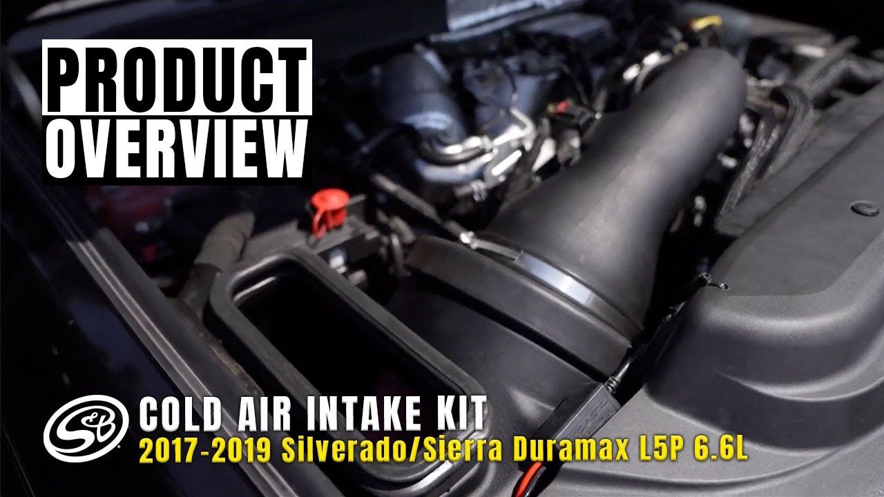 S&B Cold Air Intake for 2017-2019 Silverado/Sierra Duramax L5P 6.6L ...