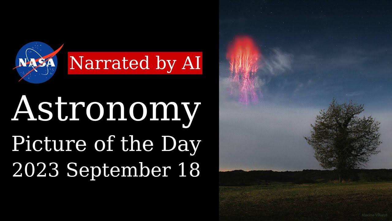 APOD: 2023-09-18 - The Red Sprite and the Tree (Narrated by Emma) - YouTube