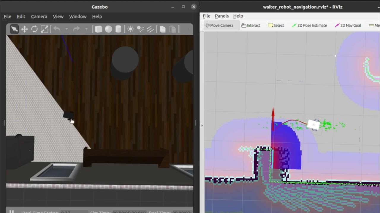 Waiter Robot Simulation using Gazebo (ROS Noetic) - YouTube