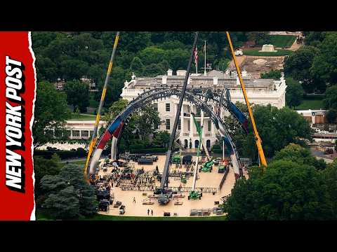 Massive Scale of Trump's White House Construction Revealed — Ballroom and UFC Arena Taking Shape