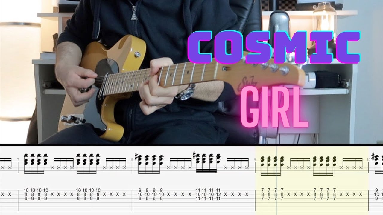 COSMIC GIRL Jamiroquai guitar guitar LESSON, TAB and CHORDS - YouTube