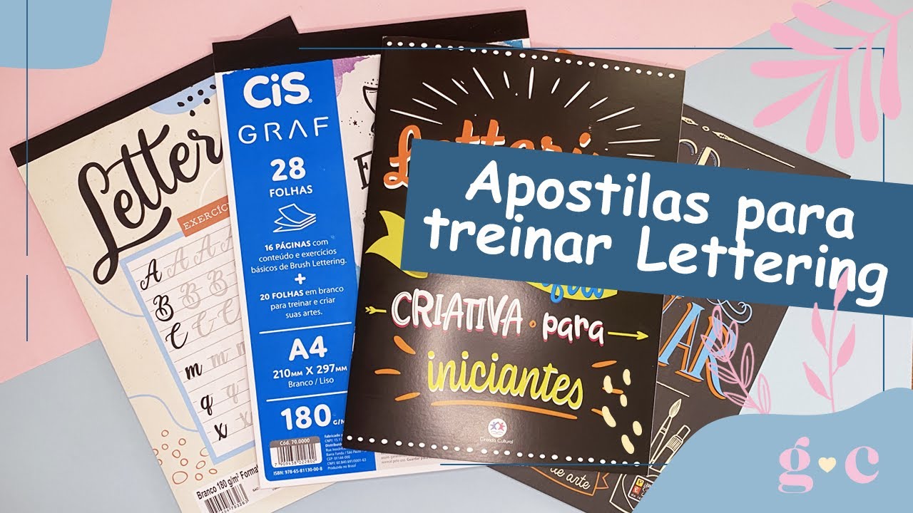 Apostilas para treinar caligrafia/lettering - YouTube