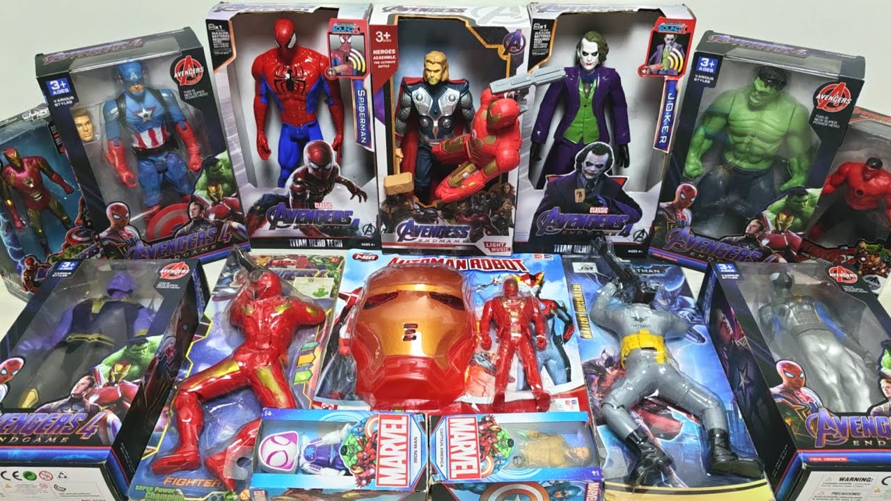 Avengers Superhero Collection Review & Unboxing/Spider-Man, Hulk ...