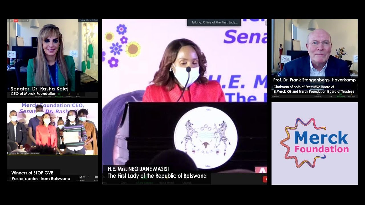 Botswana First Lady, H.E. Neo Jane Masisi speech at STOP GBV Poster ...
