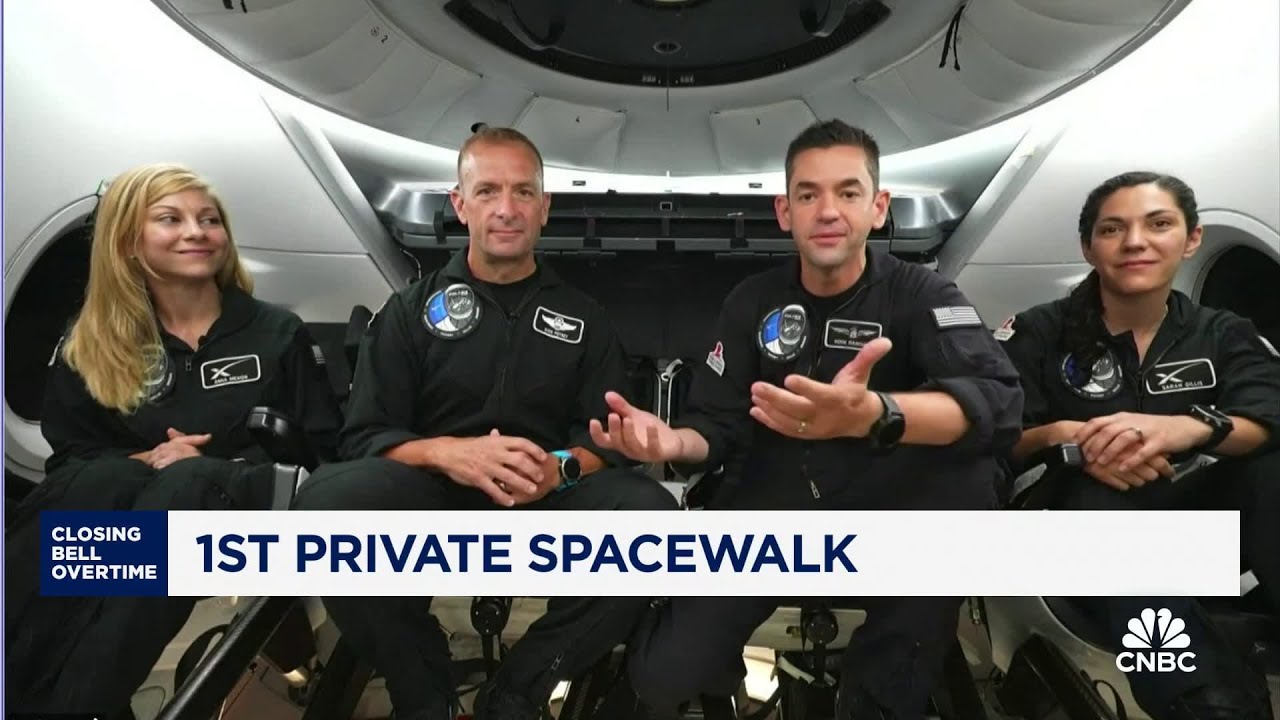 First private spacewalk crew Shift4 talk countdown to historic mission ...