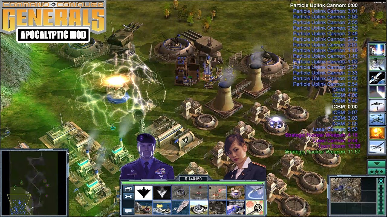 SUPREME COMMANDER VS 7 BOSSES C&C Generals Zero Hour Apocalyptic - YouTube