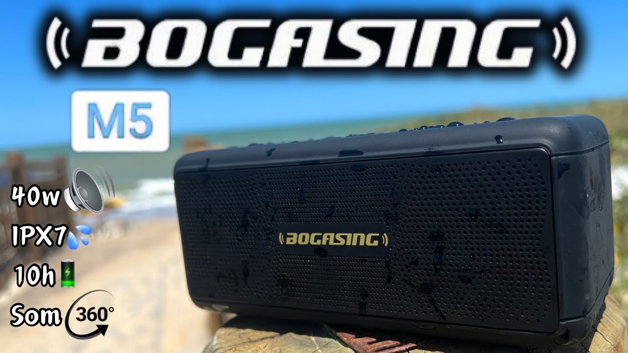 Bogasing M5 - Caixinha de som pequena e potente - Mas deram um passo ...
