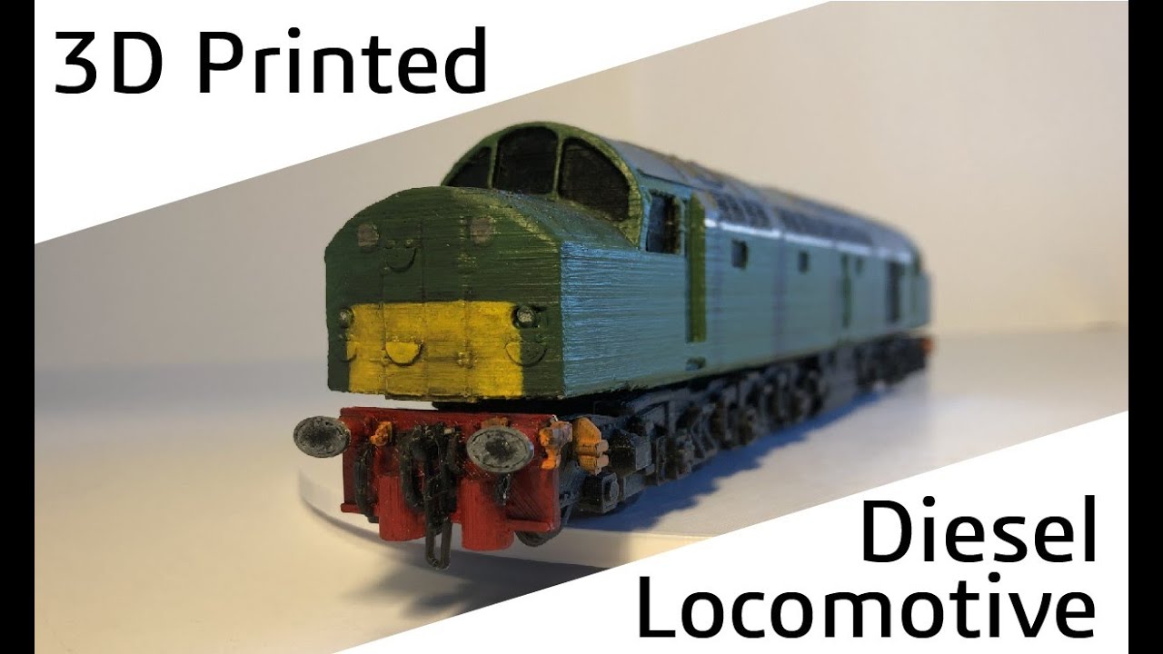 3D Printed Diesel Locomotive! BR class 40 - YouTube