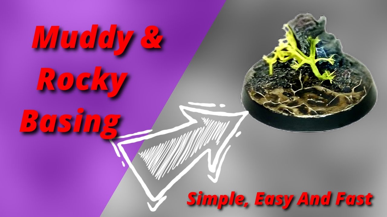 Fantastic (and Quick ) Warhammer Basing - Muddy and Rocky Bases for ...