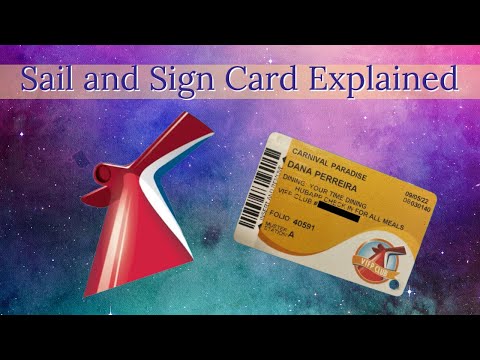 Carnival Sign and Sail Cards - YouTube