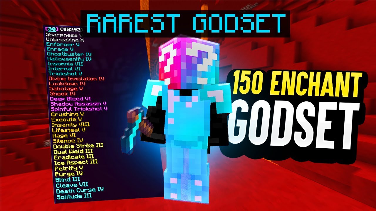 USING THE MOST *OP* GOD-SET ON THE SERVER… (150 ENCHANTS) - YouTube