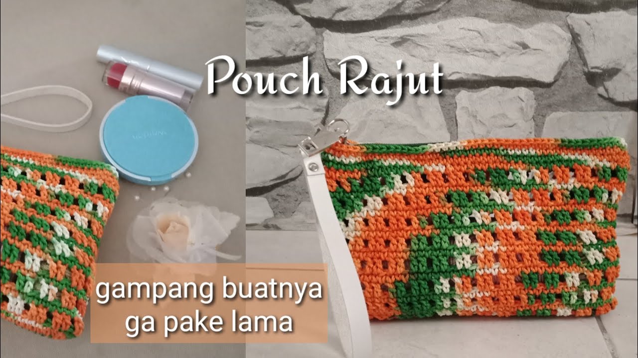 Crochet || Dompet Rajut Terbaru||Pouch Rajut - YouTube