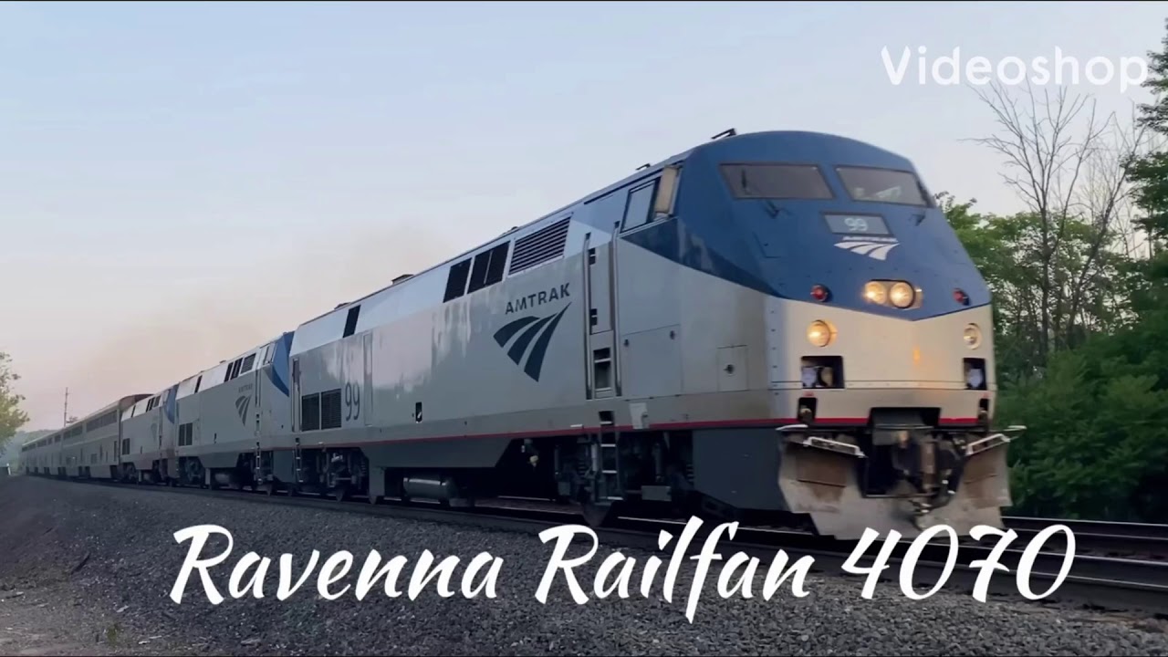 RARE! 3&1/2hr LATE AMTRAK 30 CAPITOL LIMITED w/ 3 Elephant Style P42DCs ...