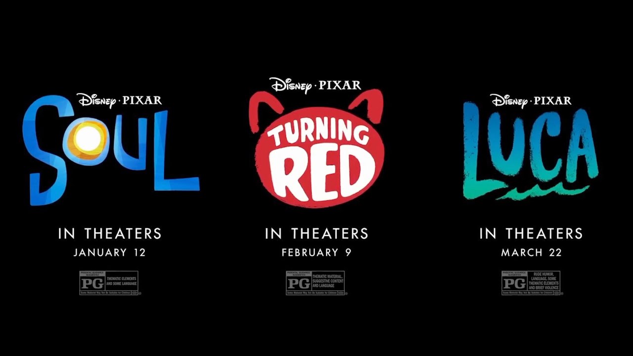 Soul, Turning Red and Luca are coming to theatres in 2024 - YouTube