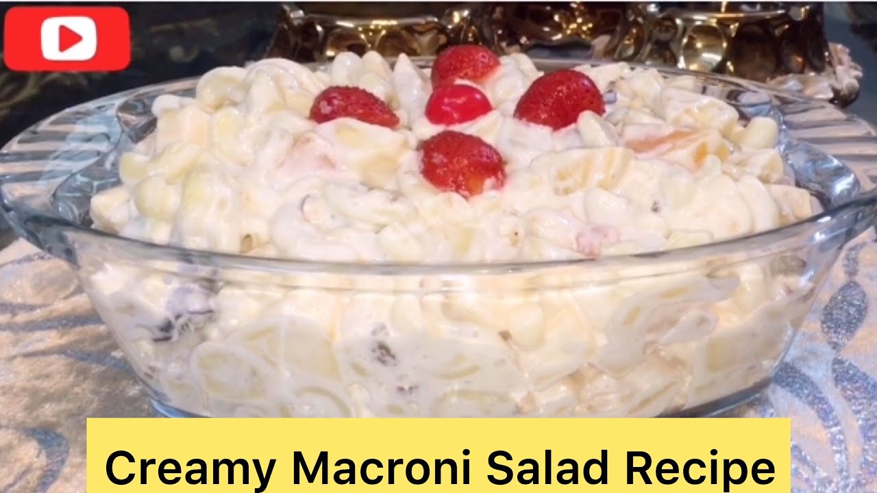 Macaroni Fruit Salad Recipe / Macroni Salad by HS Diaries - YouTube
