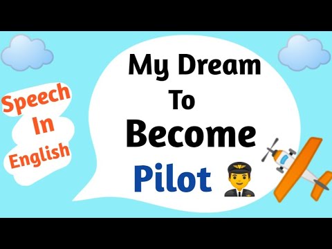 Speech on My Dream//My Dream to become pilot//Essay on my ambition//My ...