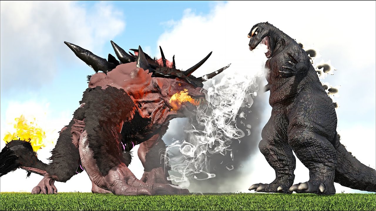 NEW GODZILLA 1954 LVL 1.000 VS BEHEMOTH THE LEGENDARY BEAST OF MONSTER ...