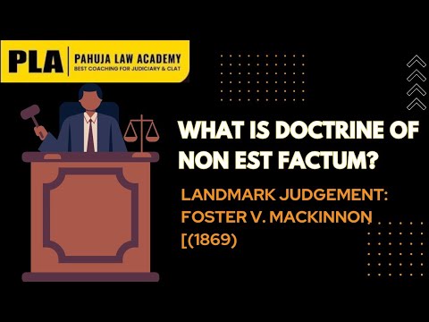 Landmark Judgement: Foster v. Mackinnon [(1869) LR 4 CP 704]What is ...