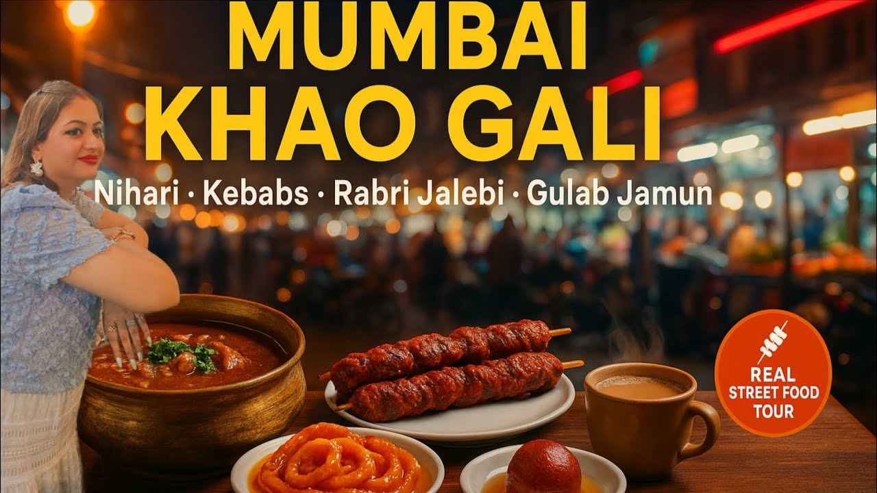 “Non-stop Eating in Khao Gali 😍 | Mumbai’s Tastiest Night“खाओ गली में ...