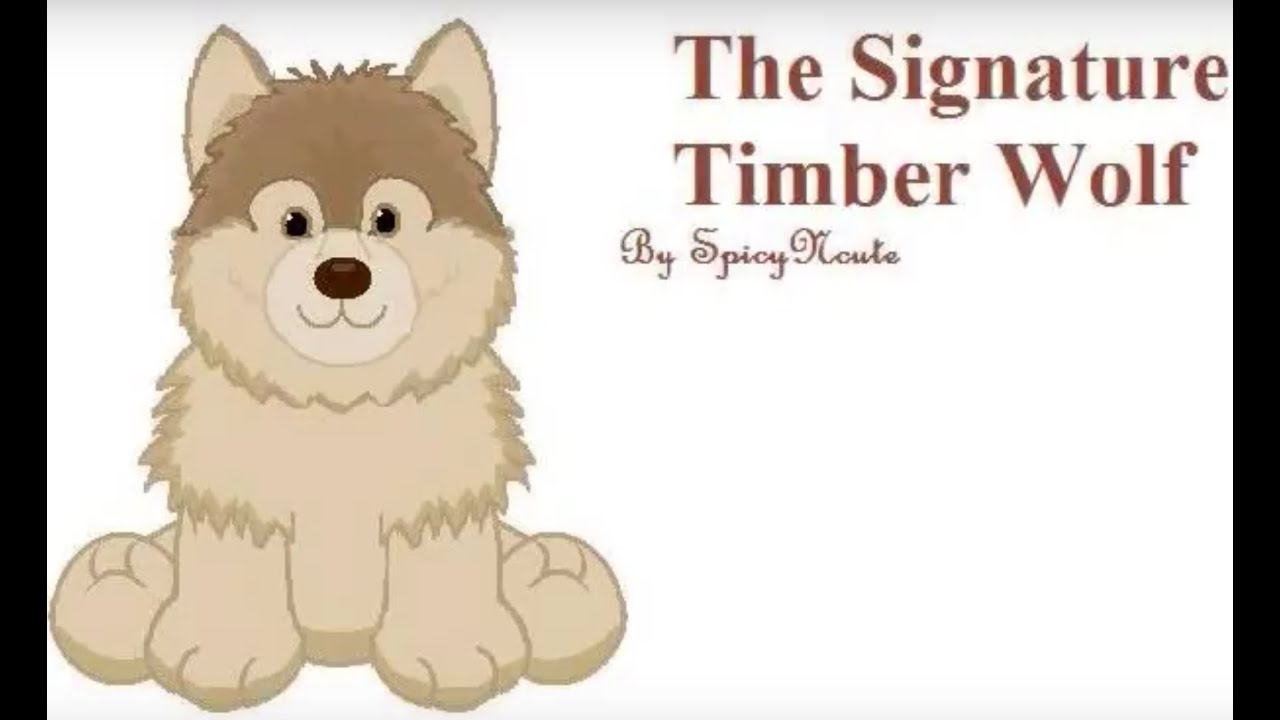 Webkinz Signature Timber Wolf Speed Paint - YouTube
